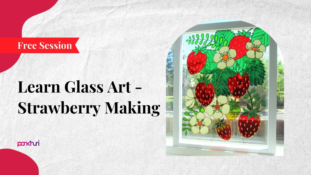 Learn Glass Art - Strawberry Making | Glass Art | Live Session | Ask ...