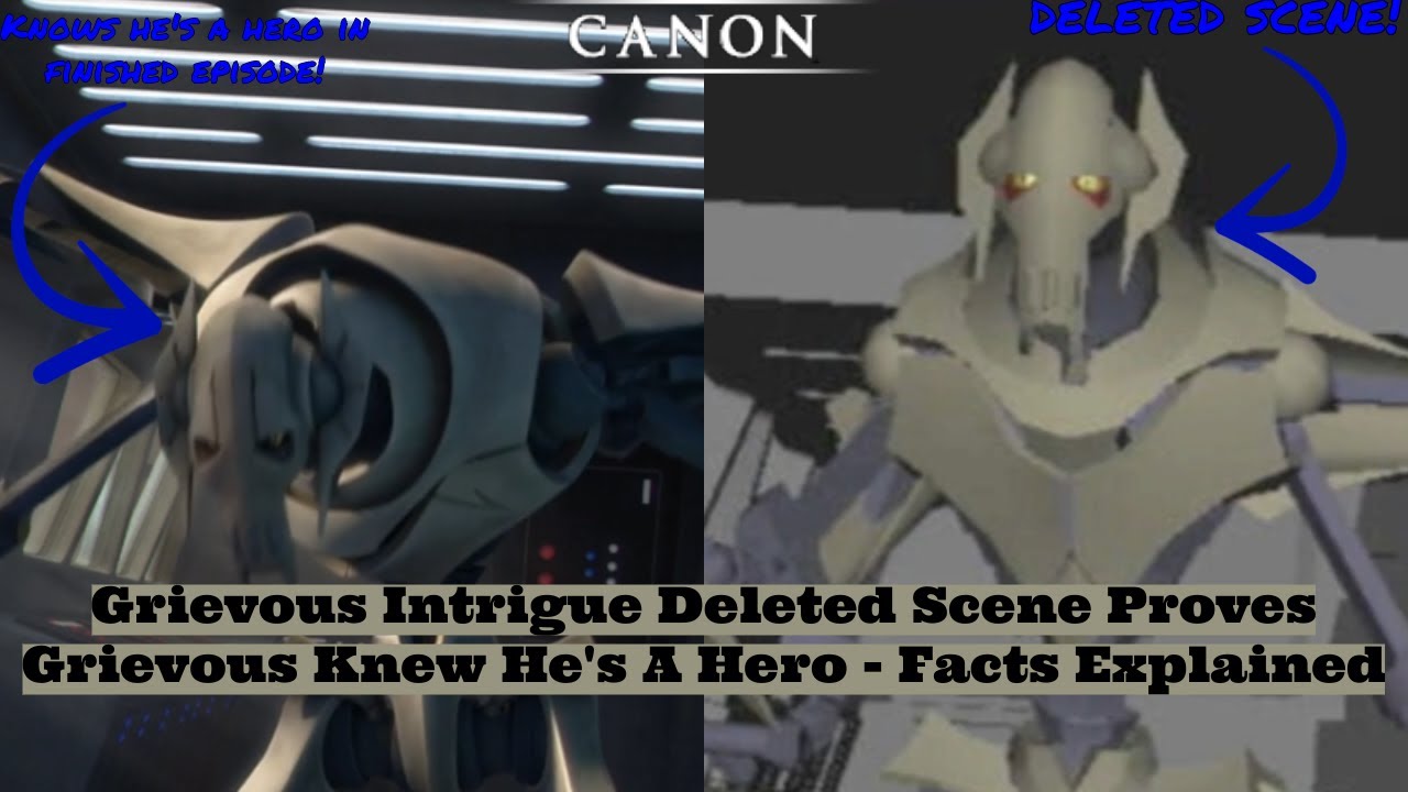 Grievous Intrigue Deleted Scene Proves Grievous Knew He's A Hero ...