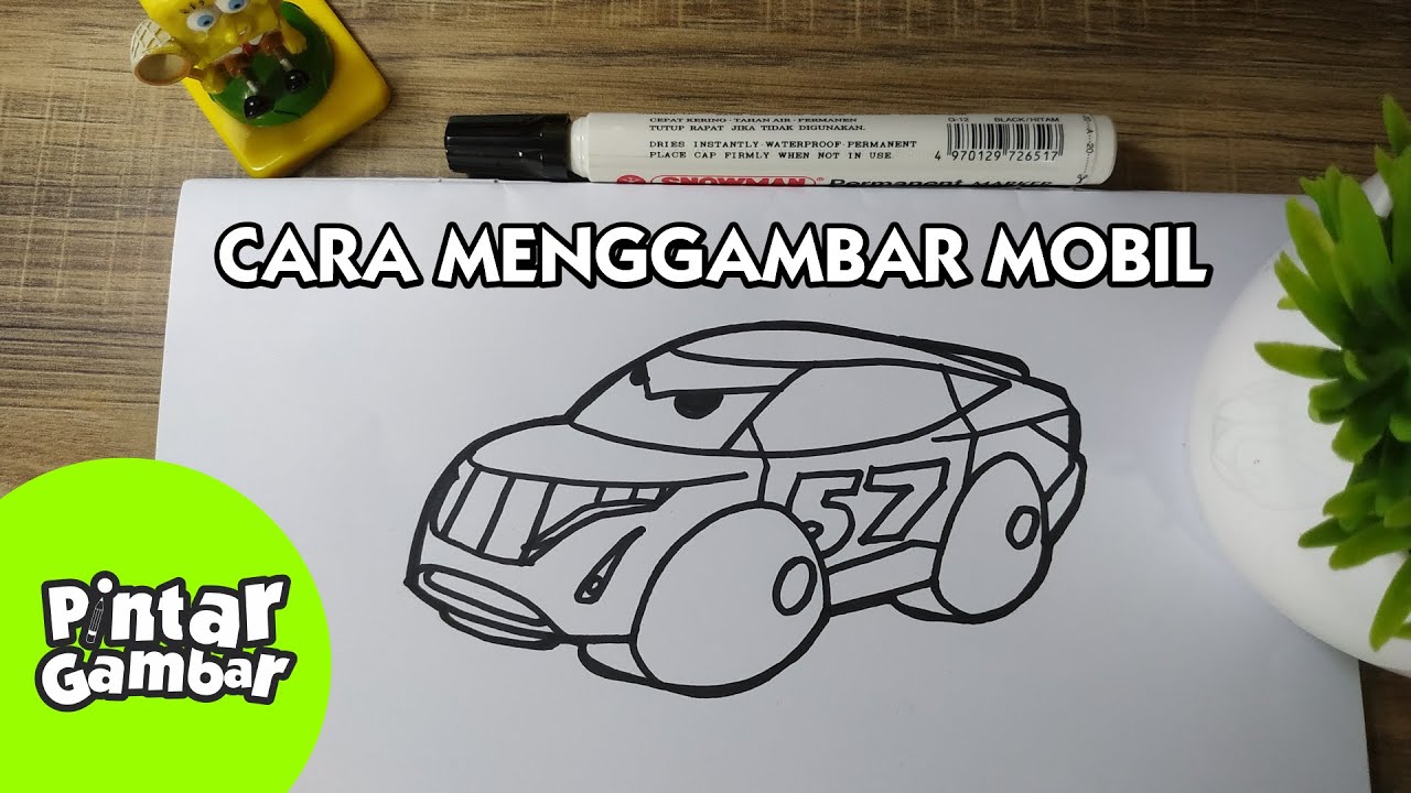 How to Draw a Car - Cara Menggambar Mobil: Nissan Ariya - YouTube
