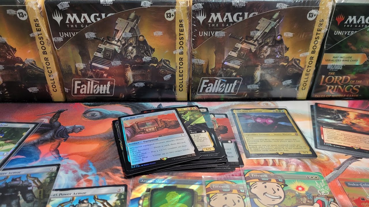 Magic: The Gather FALLOUT collector box opening - YouTube