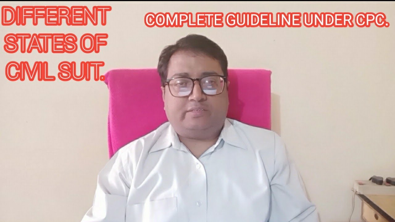 Different Stage of Civil Suit. complete information under CPC. - YouTube