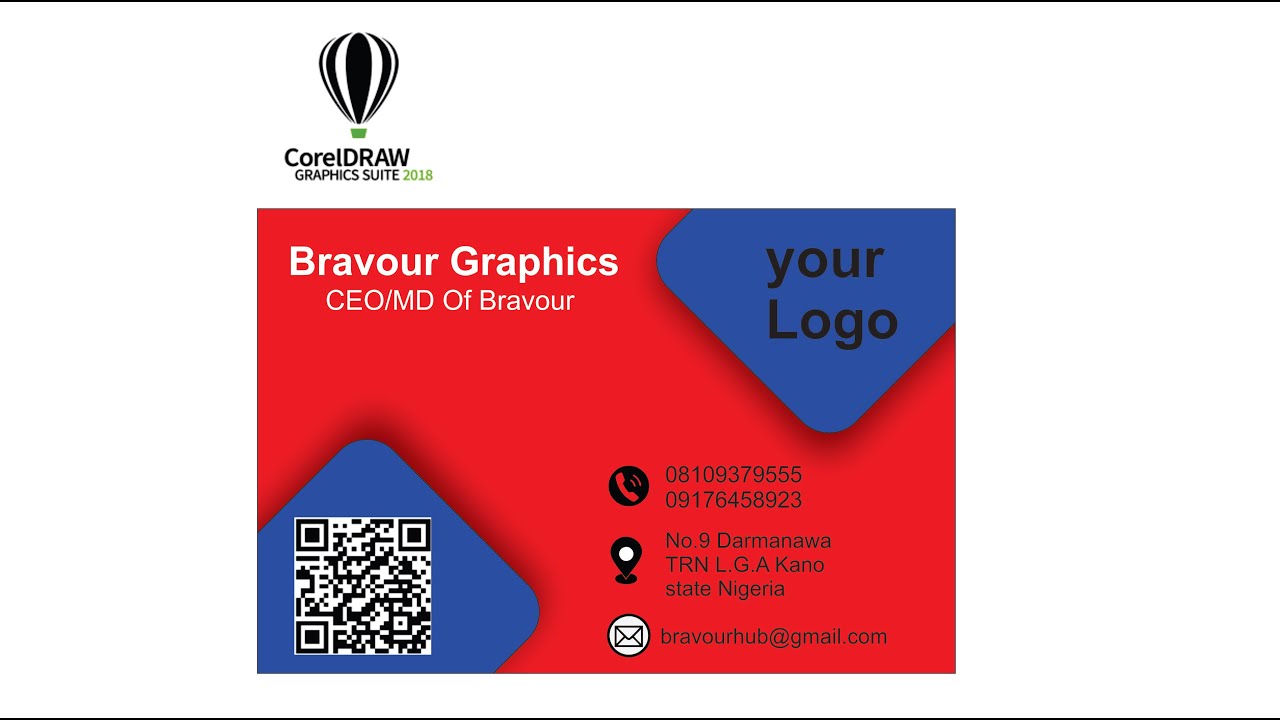 how to make a business card in coreldraw# graphic#tutorial#coreldraw# ...