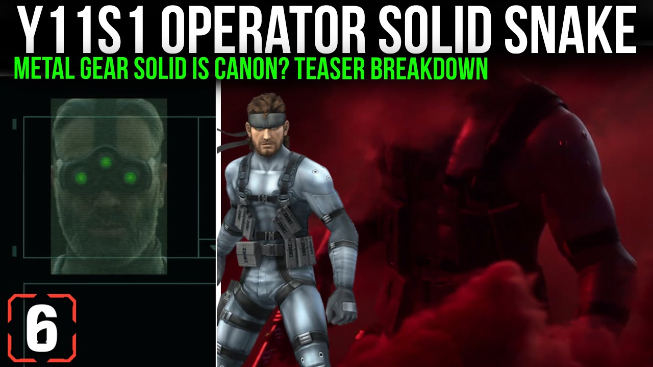 SOLID SNAKE CONFIRMED Y11S1 OPERATOR - Rainbow Six Siege! (Teaser ...