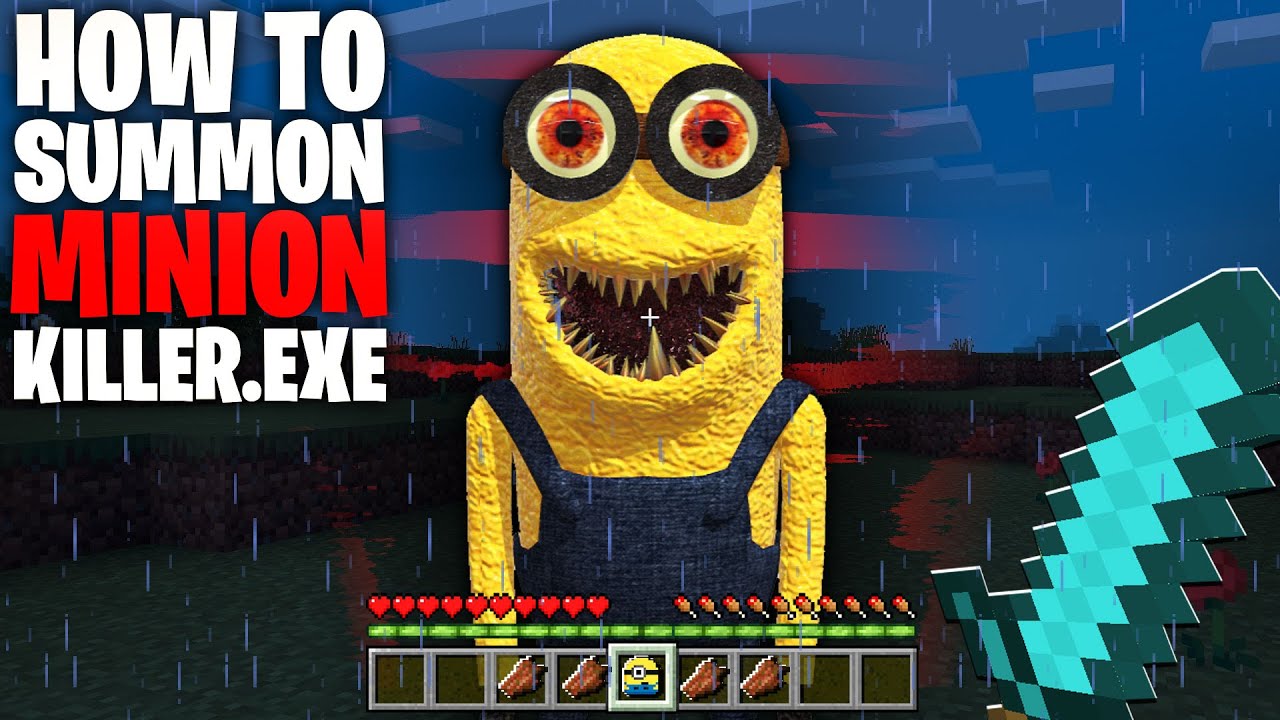 HOW to Summon MINION KILLER.EXE in Minecraft - Minion gameplay - YouTube