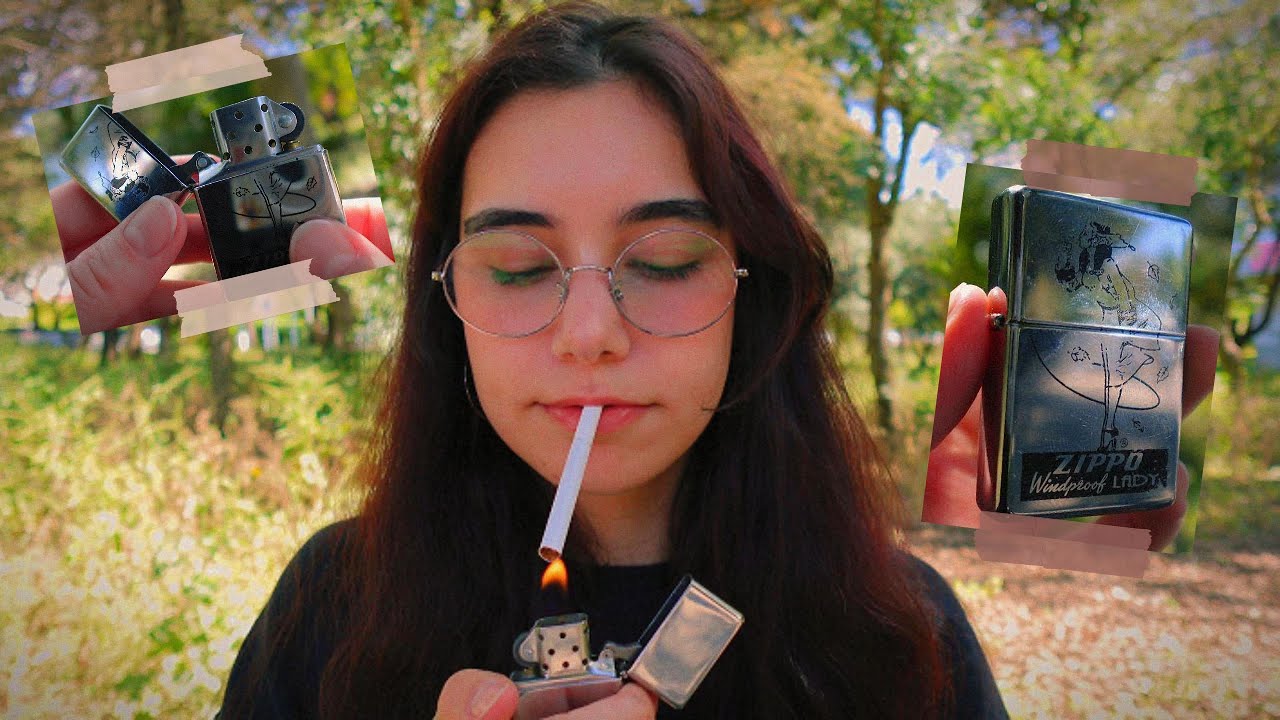 Using a ZIPPO to Light a Cigarette for the First Time! - YouTube