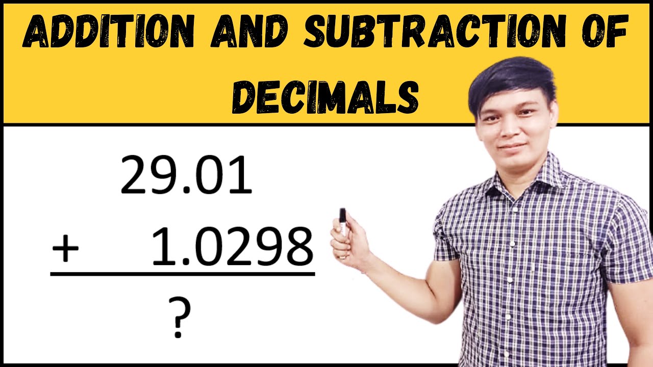 Addition and Subtraction of Decimals | TAGALOG - YouTube