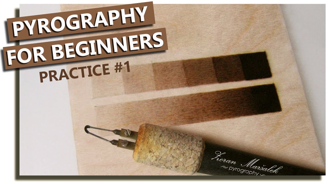 Wood burning - Shading exercise #1 - YouTube