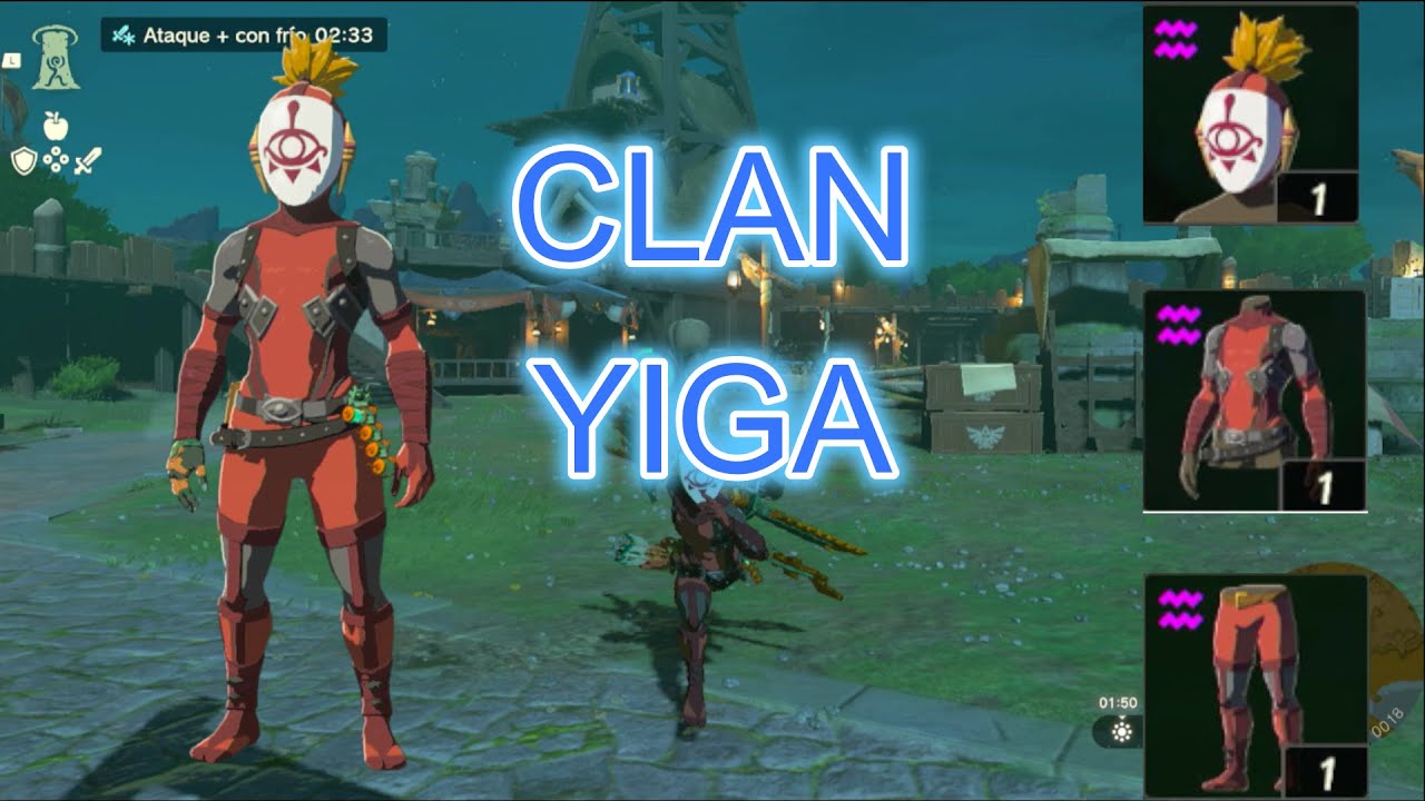 Cómo conseguir todo el set del clan Yiga. - YouTube