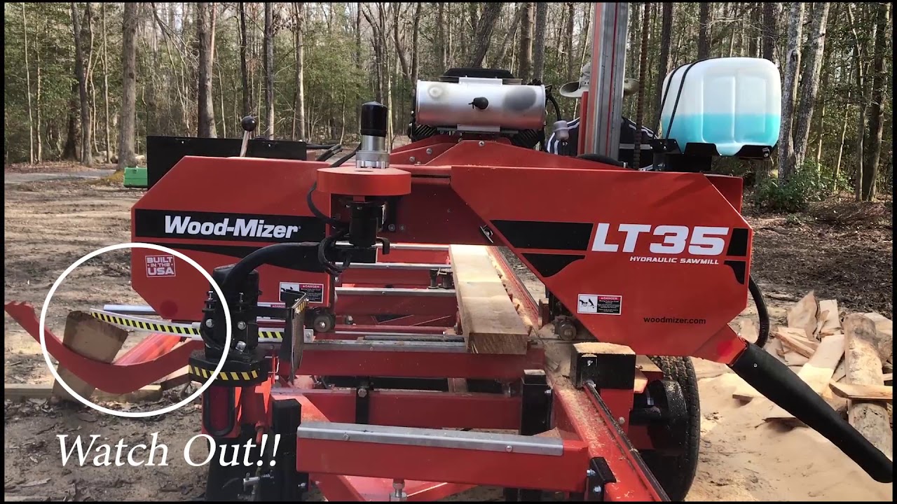 #9 Making Stickers with our Wood-Mizer LT35 Sawmill - YouTube