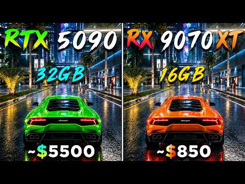 Is The RX 9070 XT 16GB Actually Faster Than The Mighty RTX 5090 32GB?