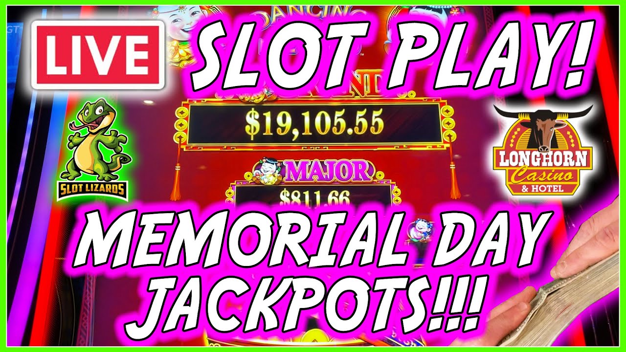 🔴 LIVE EPIC HUGE JACKPOTS MEMORIAL DAY SLOT PLAY! J'S SURPRISE THANK ...