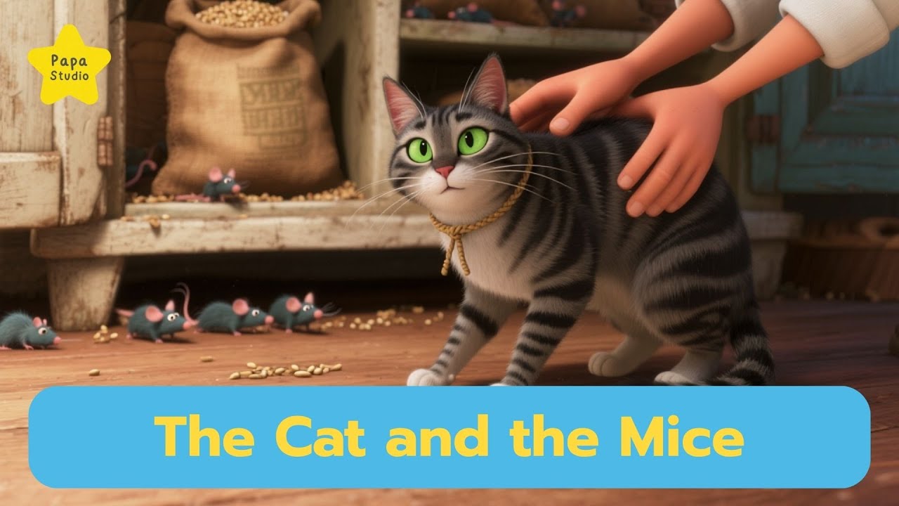 The Cat and the Mice - Don’t Fall for the Trick | Aesop’s Fable - YouTube