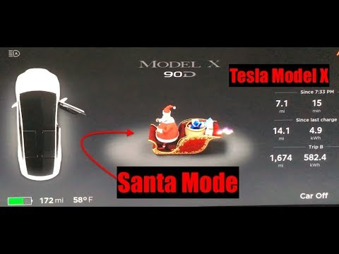 Tesla Software Update |"Ho Ho Ho" | Santa Mode v8 2017.50.2 3bd9f6d ...