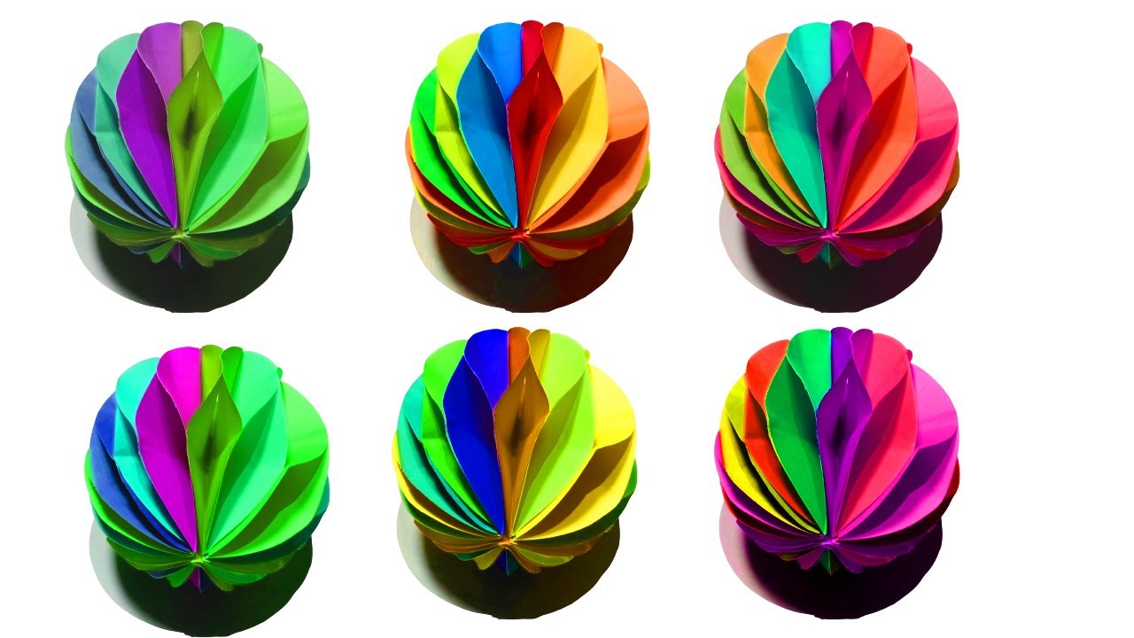 Simple and Beautiful Paper Flowers - Paper Craft - DIY Flowers - Boll ...