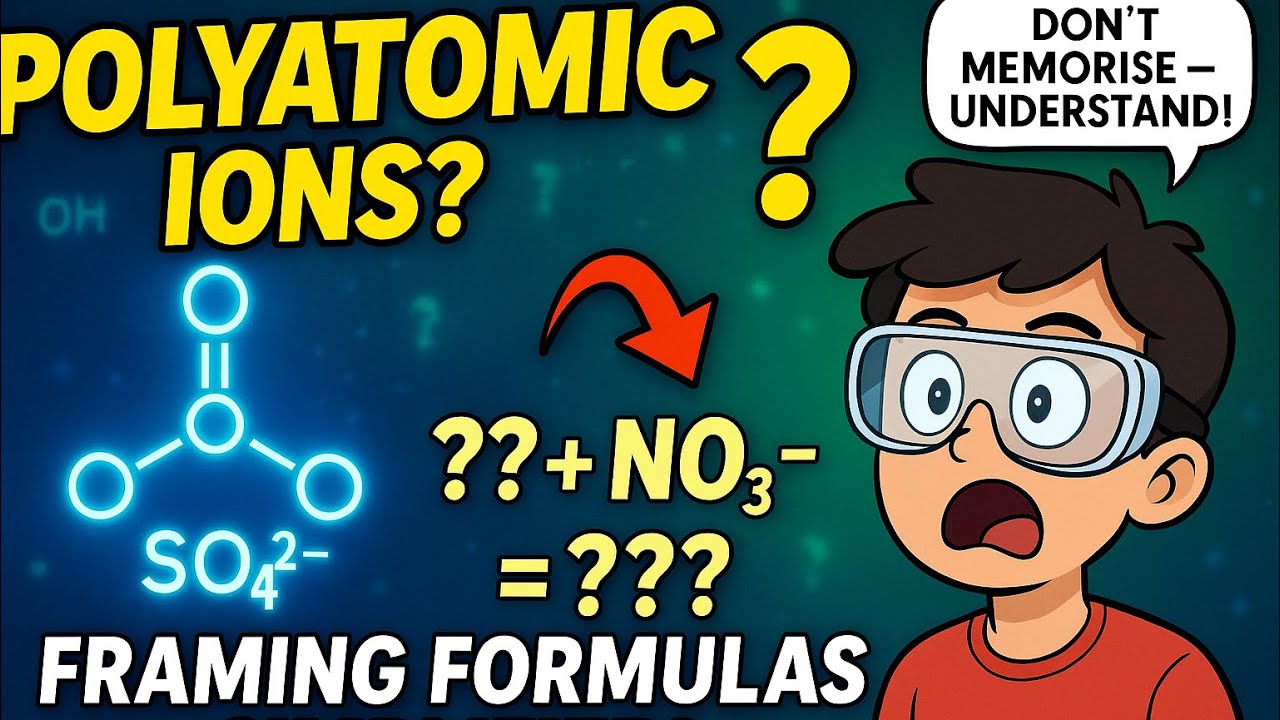 How to Framing Chemical Formula for Polyatomic Ions | Easy Chemistry Tutorial for Students - YouTube