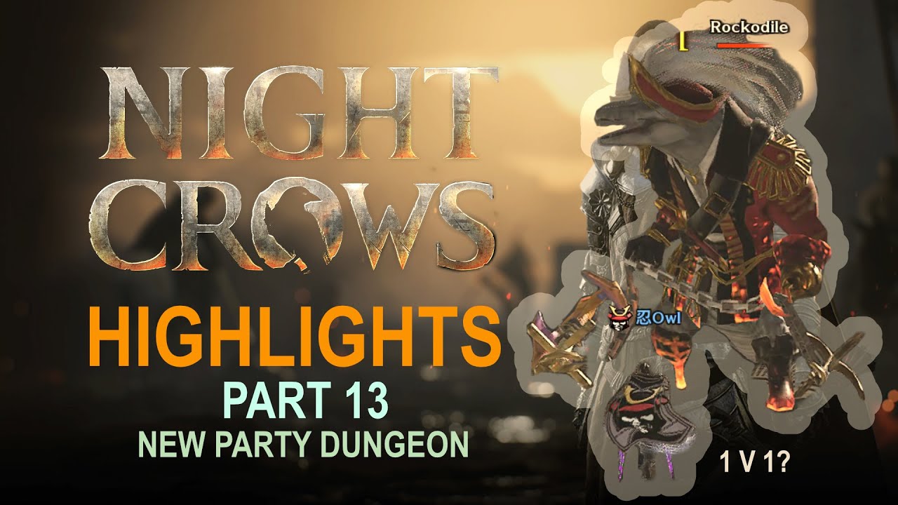 NIGHT CROWS Journey Part 13 - New Party Dungeon (Twin Sword) - YouTube