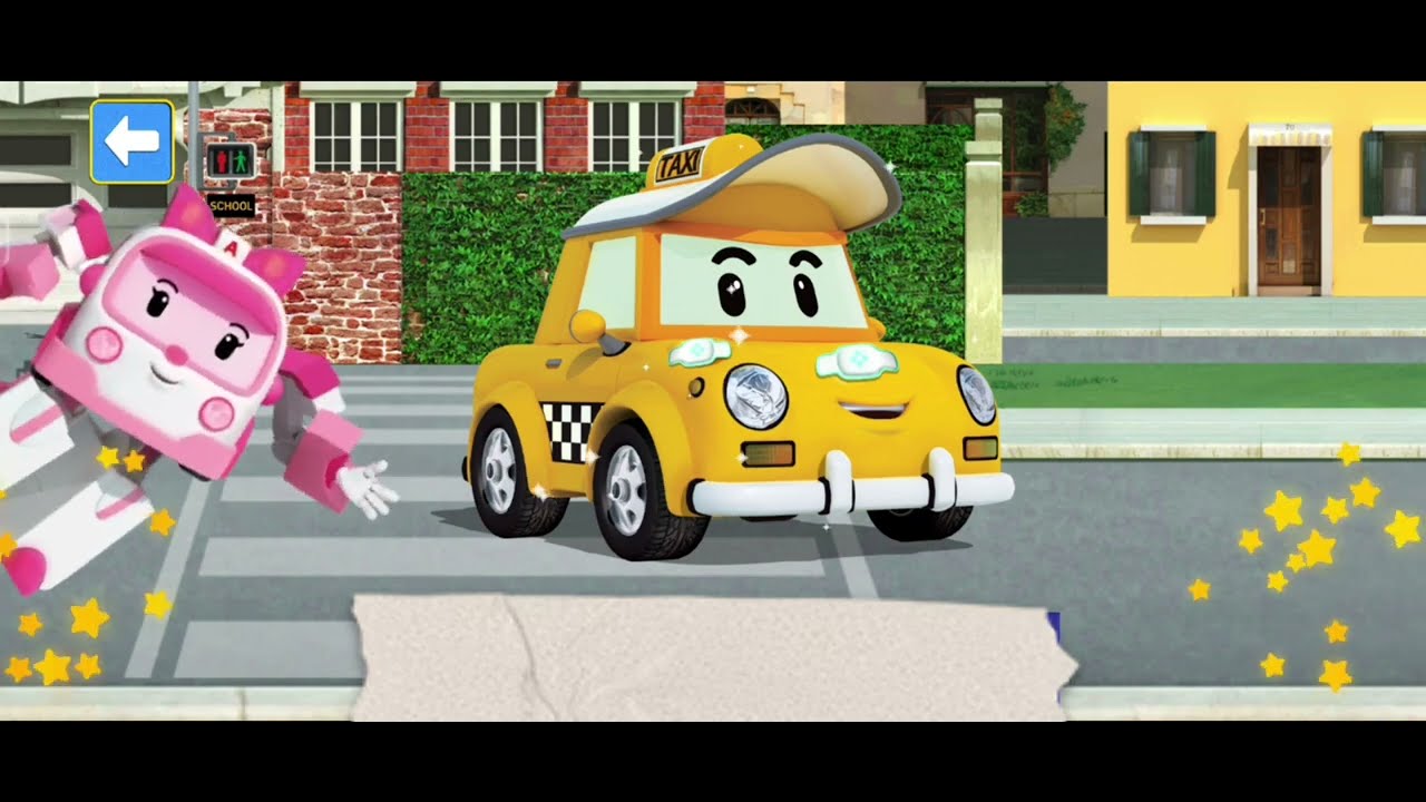 Robocar Poli racing bantu menyelamatkan orang - YouTube