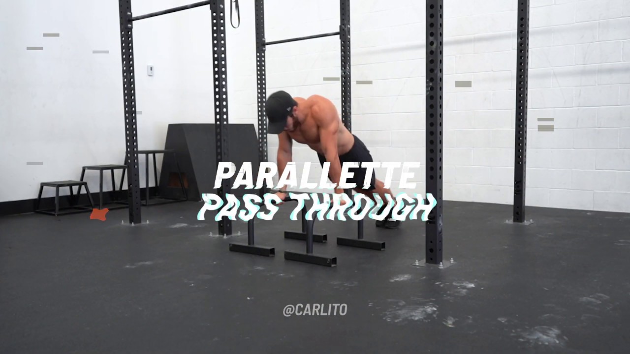 PARALLETTE PASS THROUGH - HRDR Exercise Video Library - YouTube