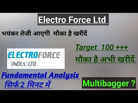 Electro Force Share latest news today l Electro Force share analysis ...