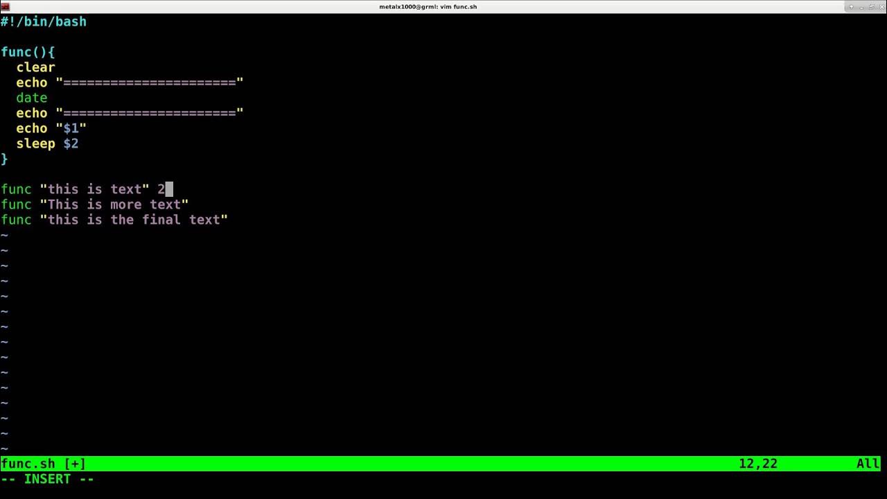 Passing Variables to Functions in the Linux Shell Script Tutorial - YouTube