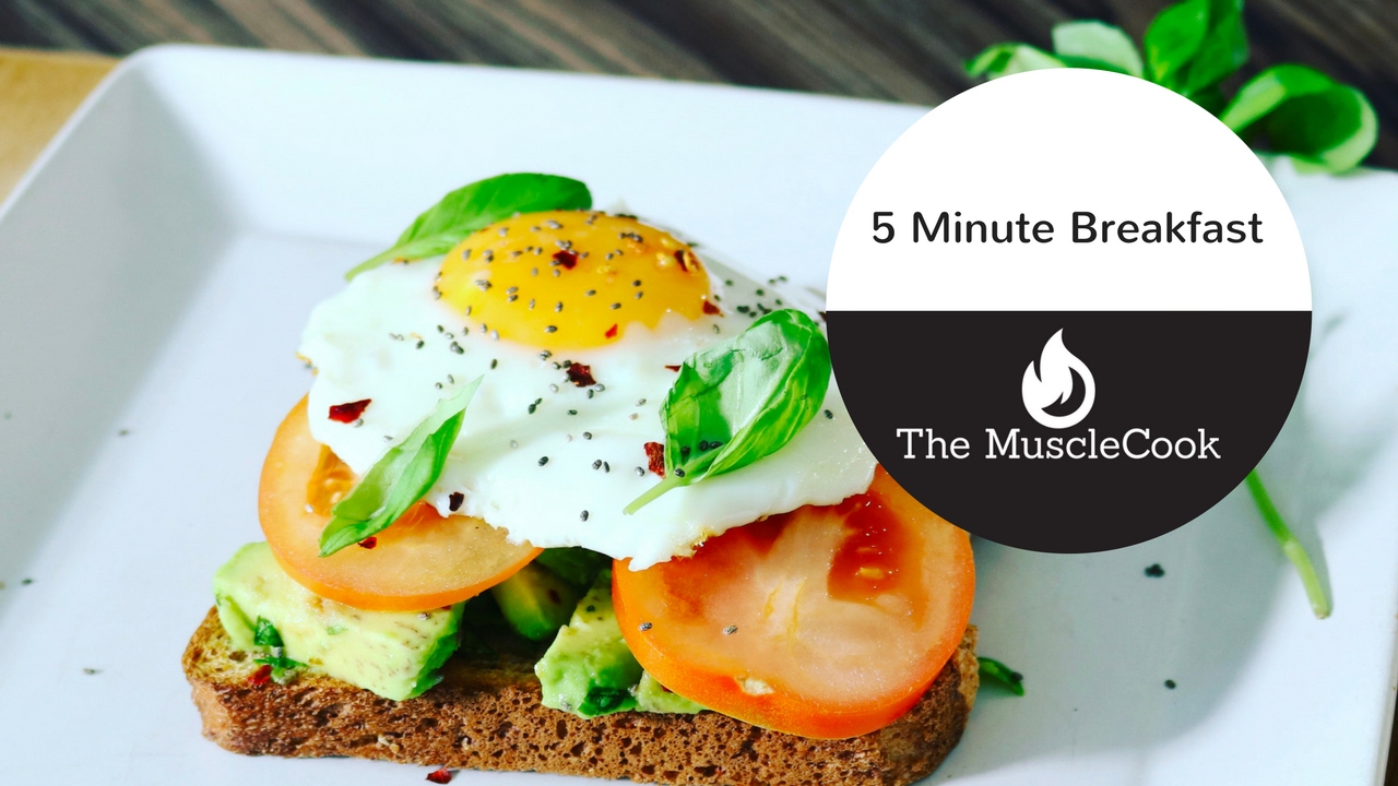 The Muscle Cook Meal Prep: 5 Minute Breakfast - YouTube