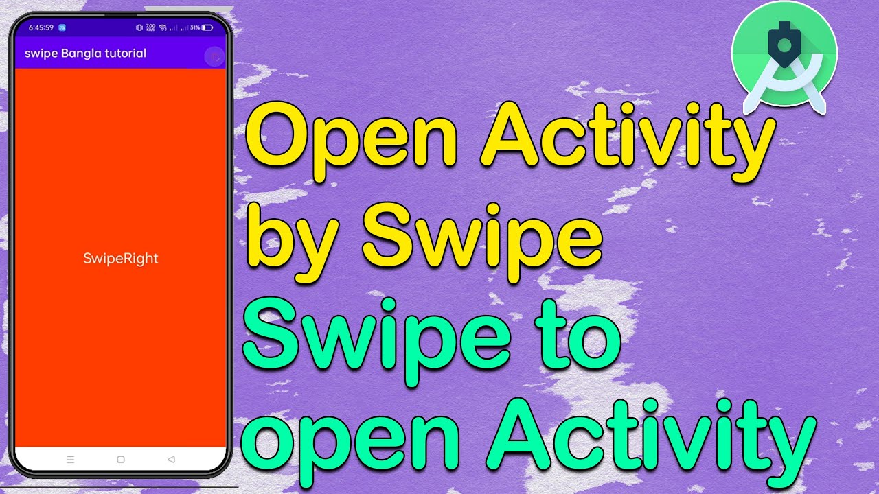 Swipe to open Activity || Open Activity by Swipe || Swipe Android ...