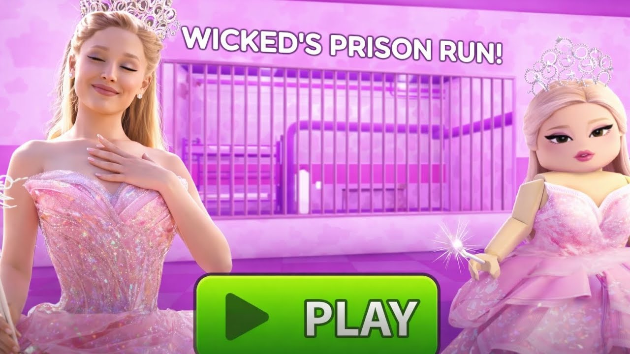 Escape From WICKED GLINDA PRISON RUN(OBBY!) - YouTube