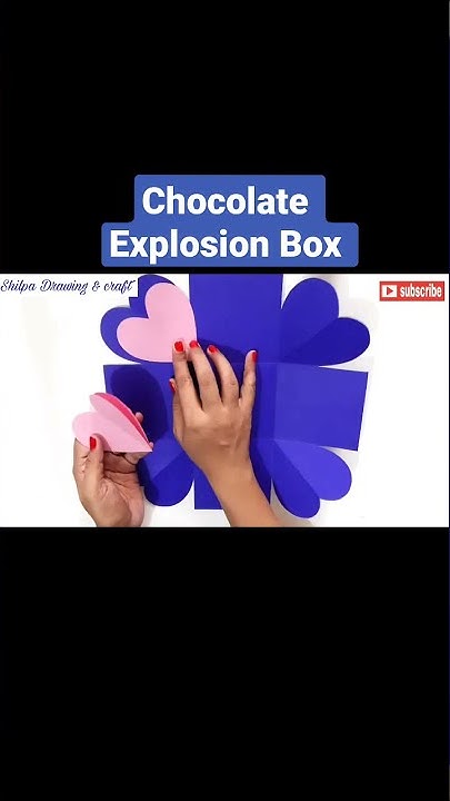 Chocolate explosion box tutorial/How to make Explosion Box /chocolate ...