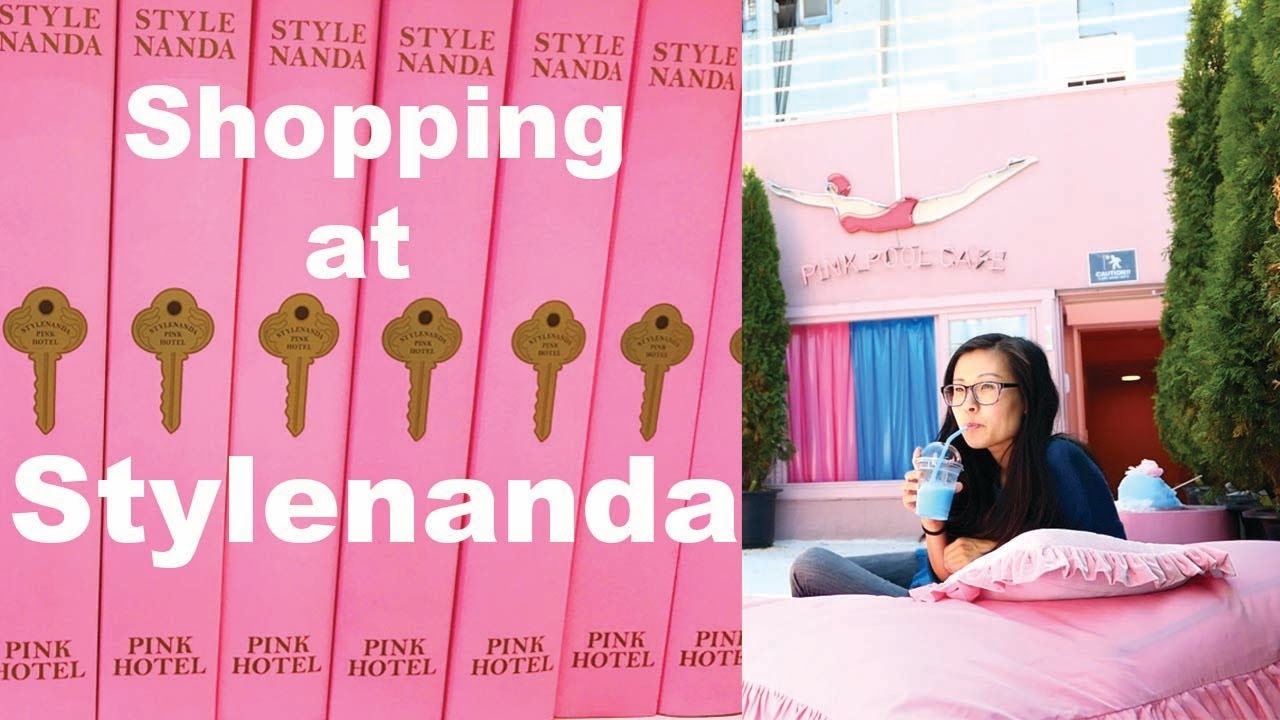 Pink Pool Cafe + Shopping at Stylenanda in Myeongdong, Hongdae, and ...