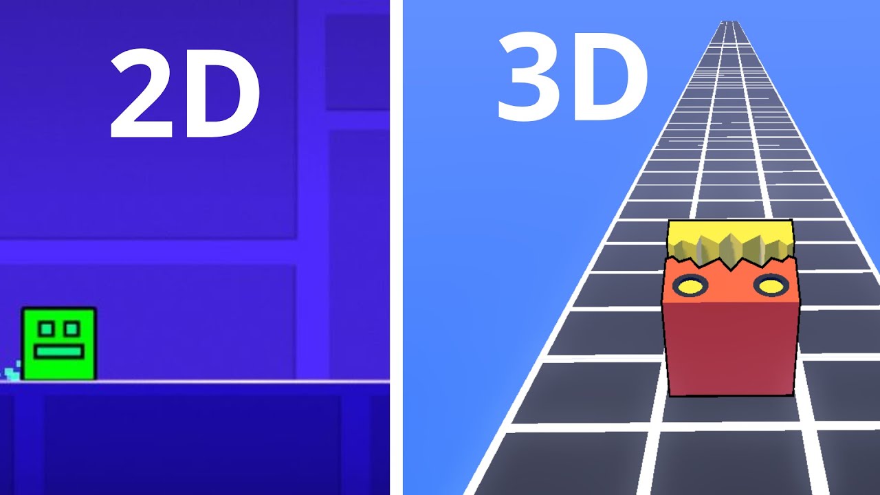 J'ai codé Geometry Dash en 3D. - YouTube