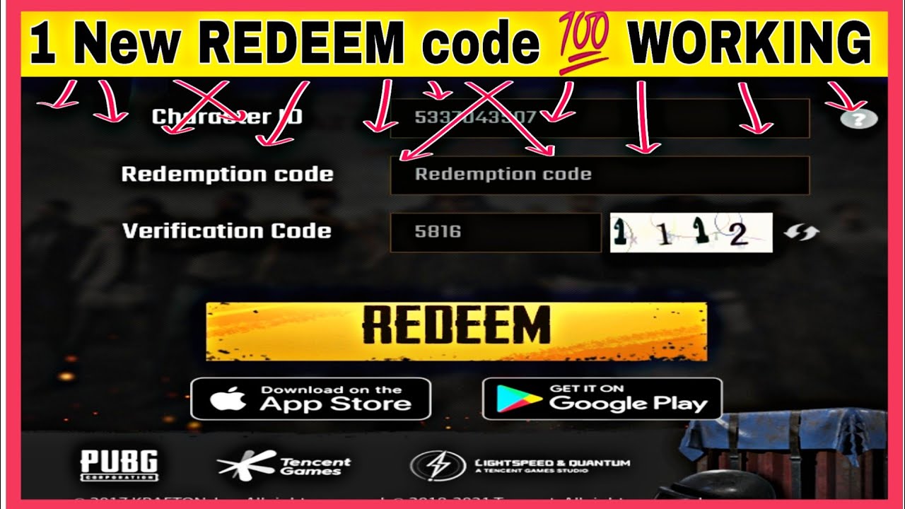 new Redemption code bgmi redeem code today redeem code pubg pubg mobile ...