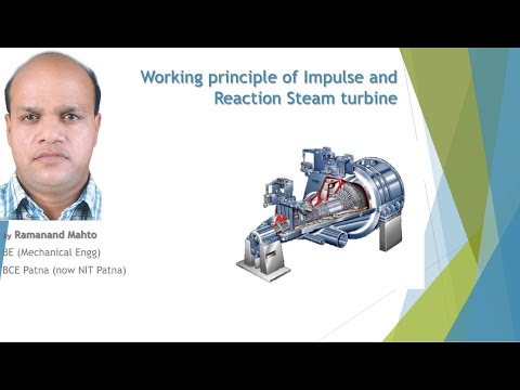 Working principle of Impulse and Reaction Steam turbines - YouTube