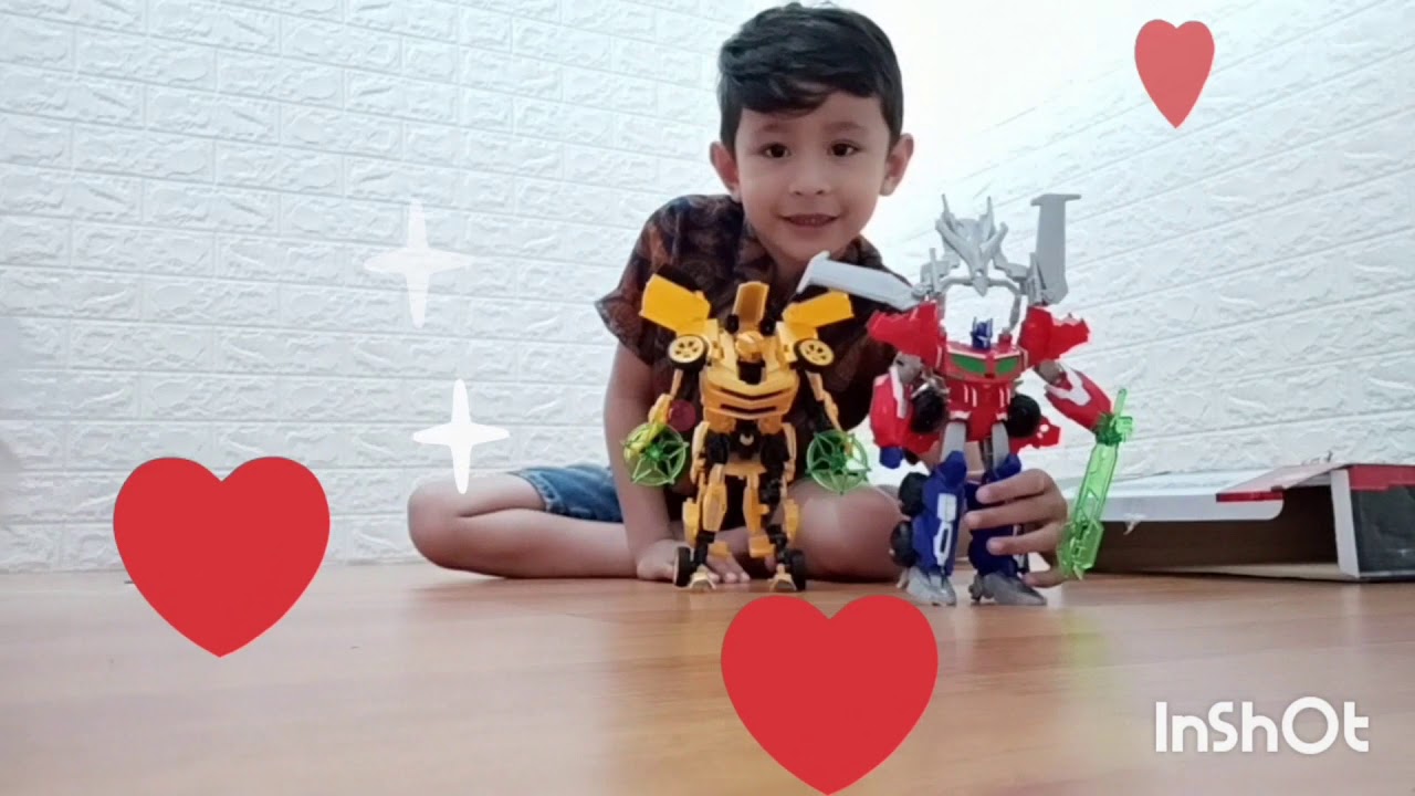 Unboxing shide robot 5 optimus prime&Bumblebee #unboxing #reviewmainan ...