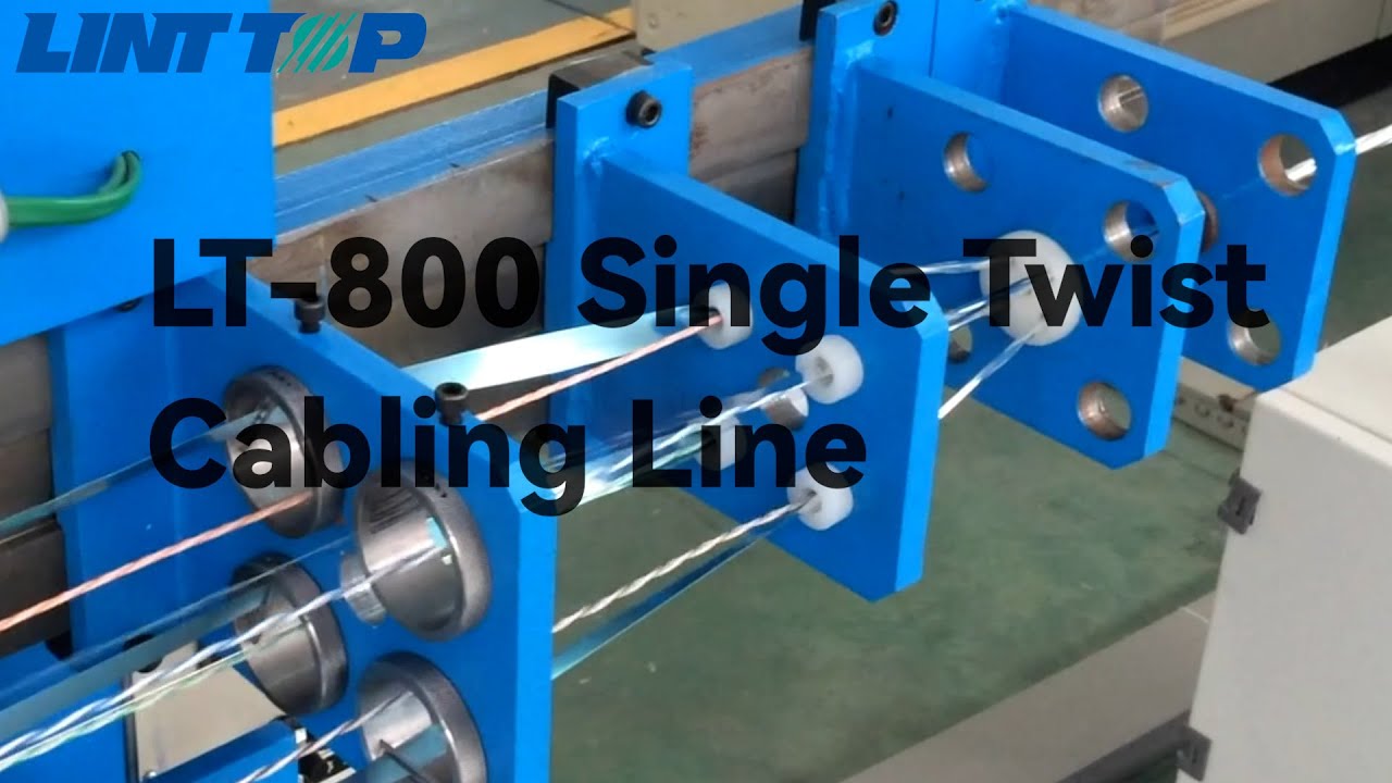 Single Twist Cabling Line - YouTube