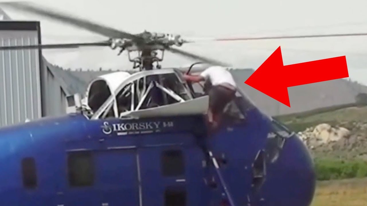 Guy Nearly Hit By Spinning Helicopter Rotors - Daily dose of aviation ...