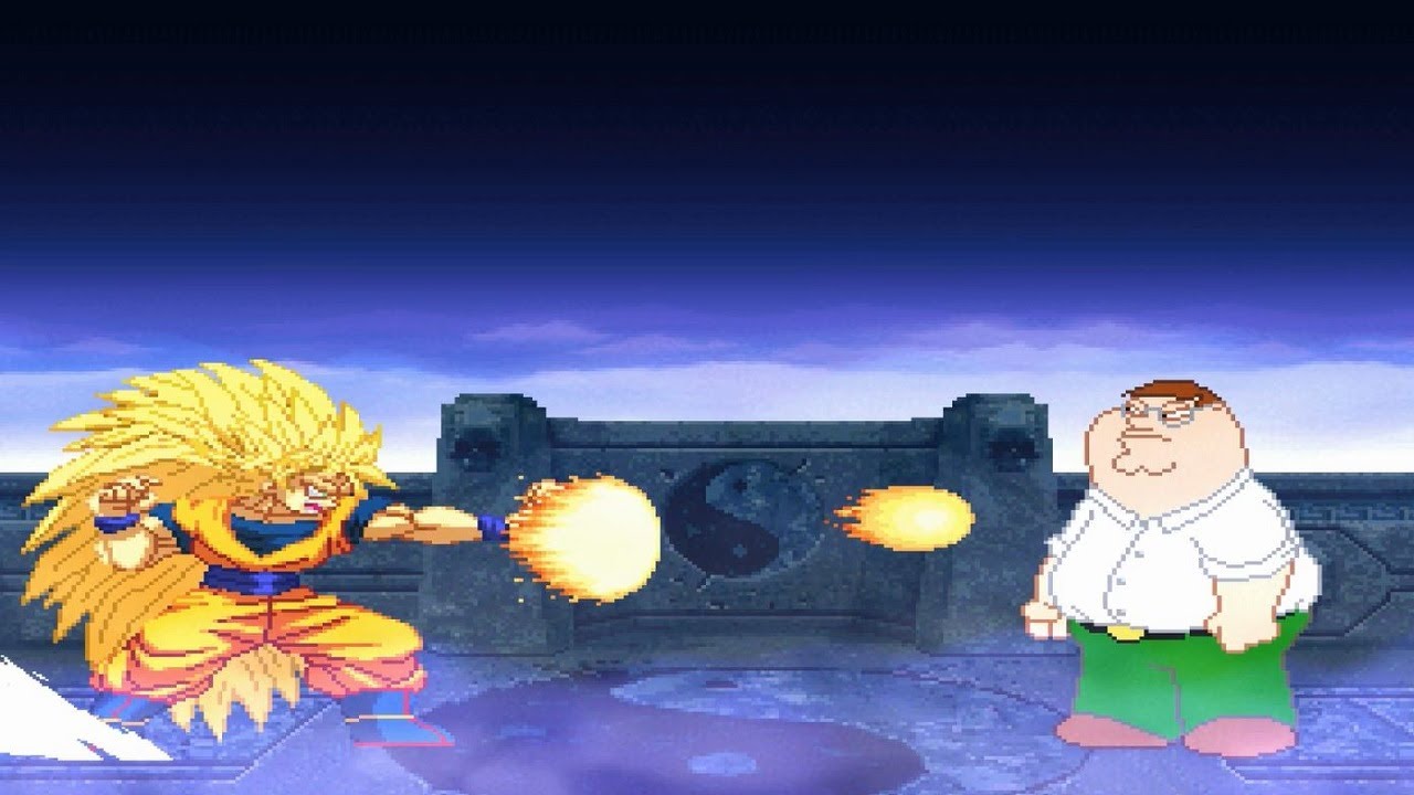 MUGEN Super Saiyan 3 Goku vs Peter Griffin HD - YouTube