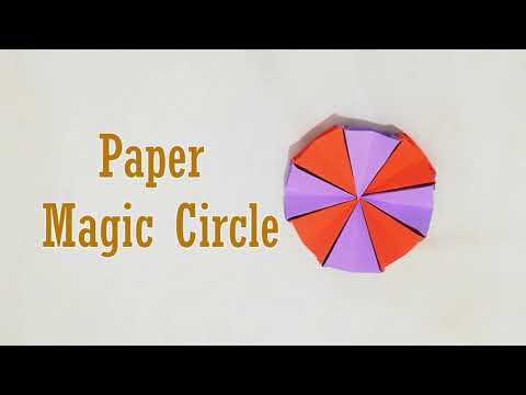 PAPER MAGIC CIRCLE | How to make a magic circle & Star with paper - YouTube