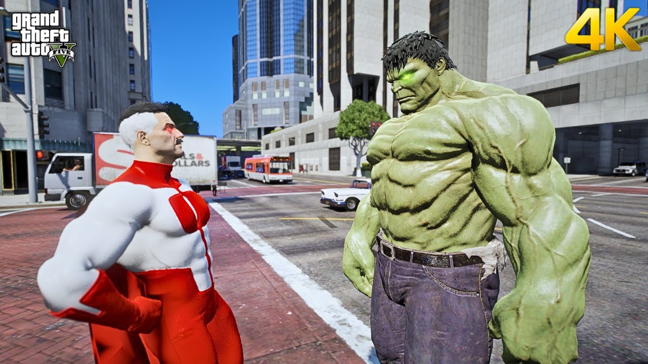 GTA 5 - Omni-Man VS Hulk | The Ultimate Death Battle! 4K - YouTube