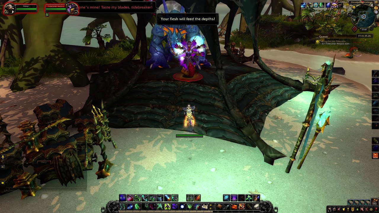 Taking Out The Tidecaller Quest ID 53902 WoW - YouTube