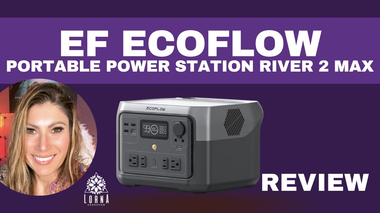 EF ECOFLOW Portable Power Station RIVER 2 Max, 512Wh LiFePO4 Battery/ 1 ...