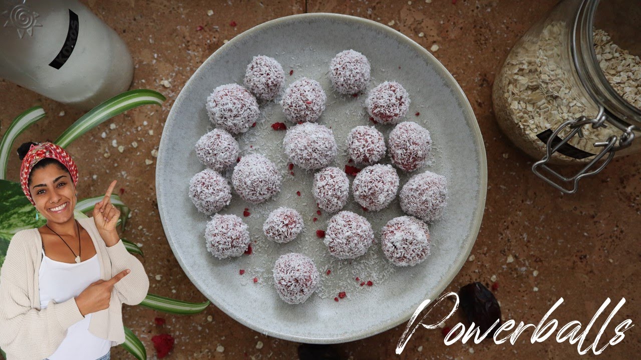 Energyballs ganz einfach selber machen | Himbeer-Kokos Powerballs ...