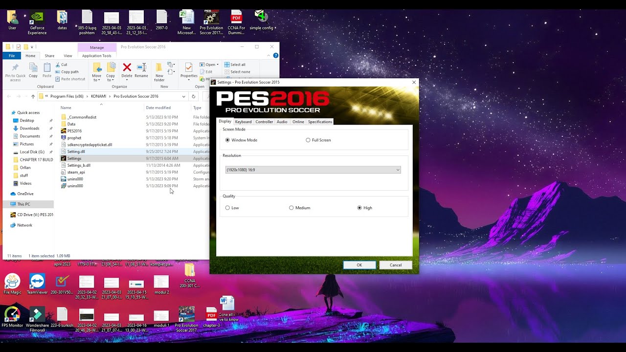 How to fix settings exe pes 2016 cannot opening Fix 100% - YouTube