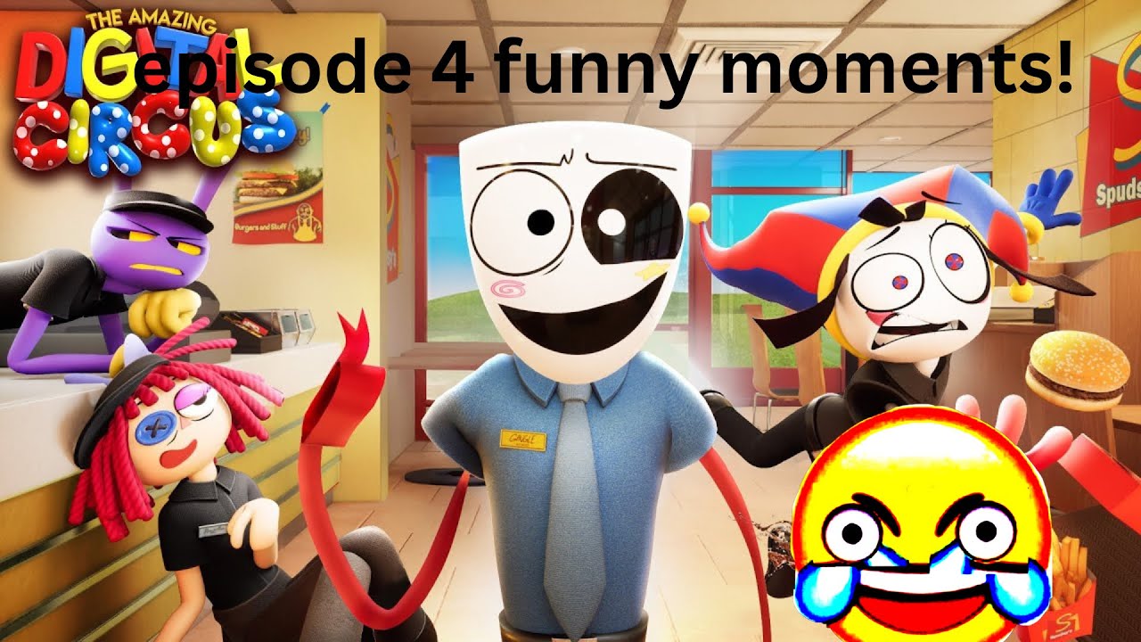 The amazing digital circus episode 4 funny moments! - YouTube