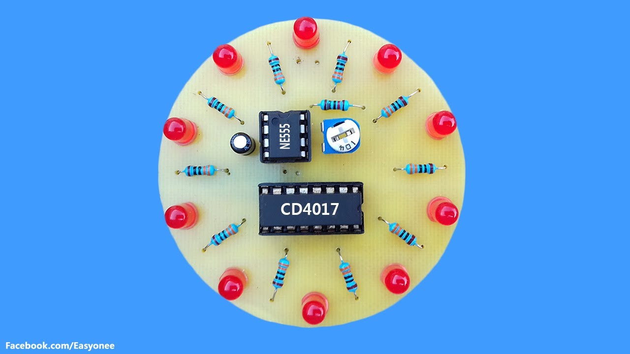 DIY 4017 Running Water Light | Circuit + PCB - YouTube