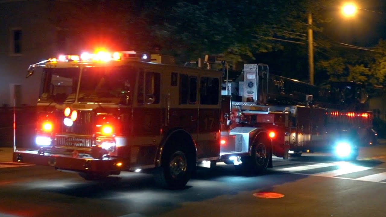 DCFD Truck 17 & Engine 30 Responding - YouTube