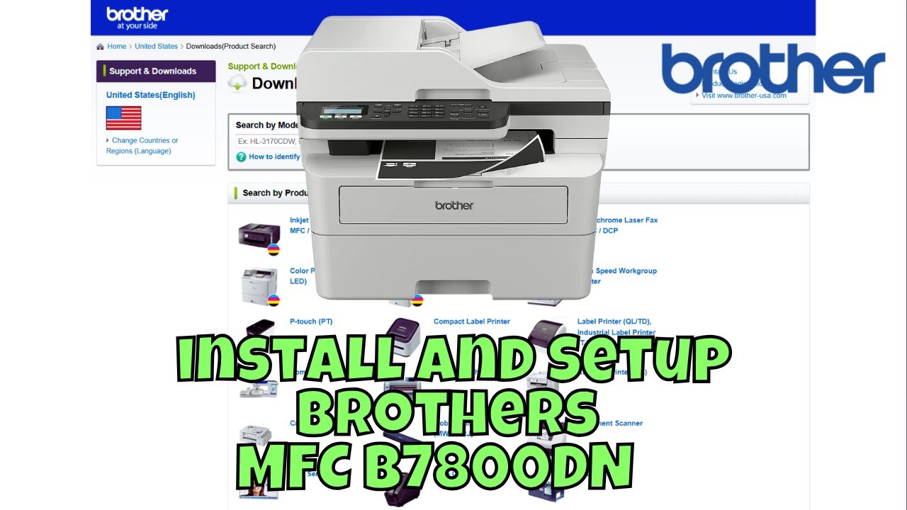 How to install And Setup Brothers MFC B7800DN Printer Drivers 2025 ...