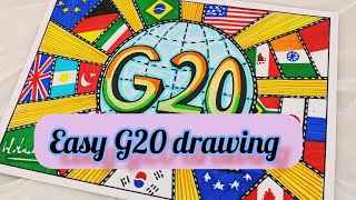 Poster on G20/G20 Drawing / G20 India Logo Drawing | On... | Doovi