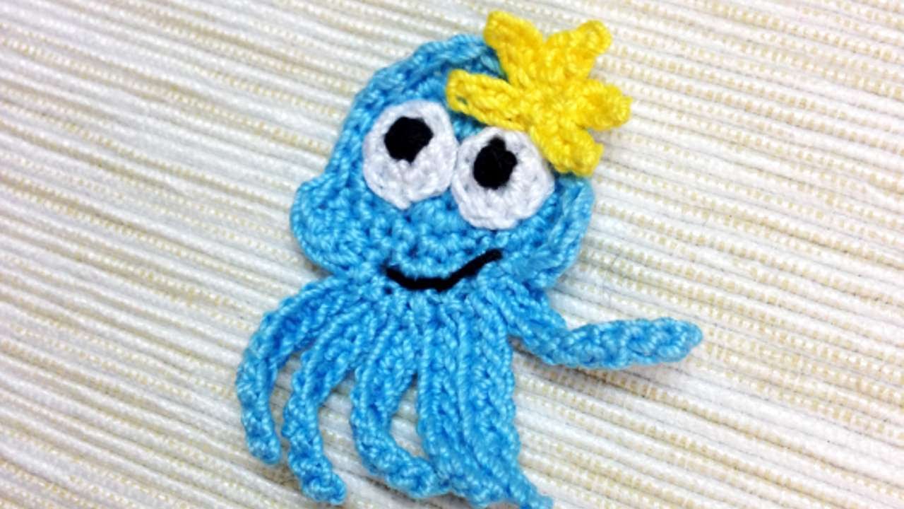 How To Make A Crocheted Octopus Applique - DIY Crafts Tutorial ...