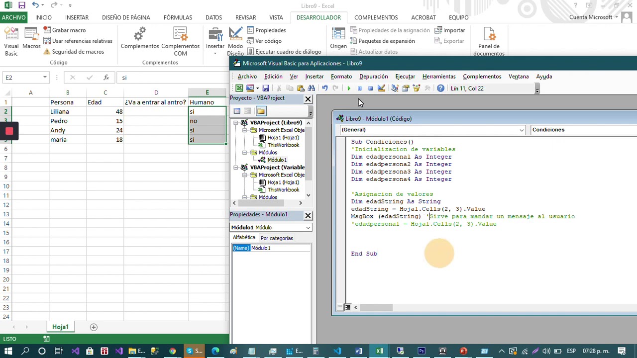 Macros Excel - Condición IF - ELSE y IF ANIDADOS - YouTube
