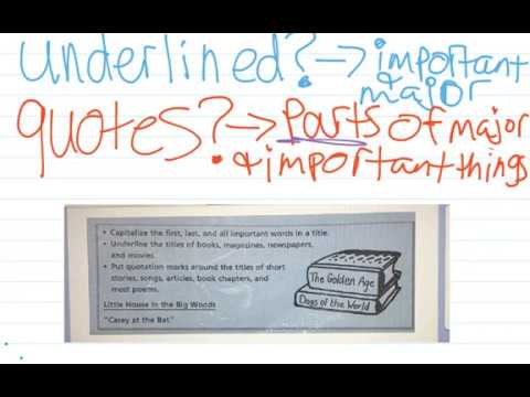 TITLES - 5th grade English - YouTube
